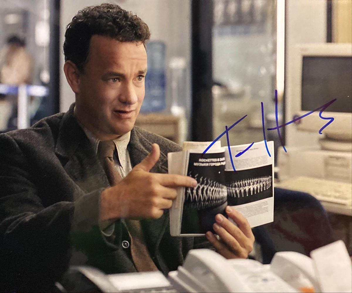 The Terminal Tom Hanks Signed Movie Photo. | EstateSales.org