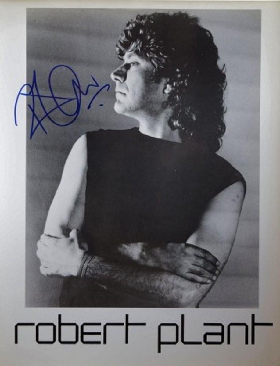 Robert Plant signed promo photo | EstateSales.org