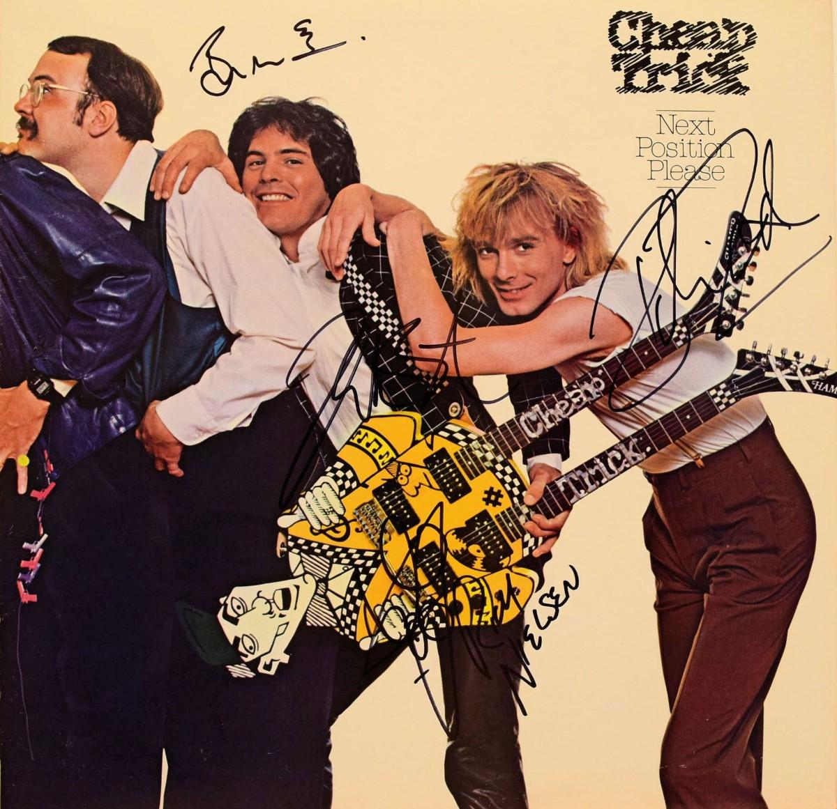 Cheap Trick Next Position Please signed album | EstateSales.org
