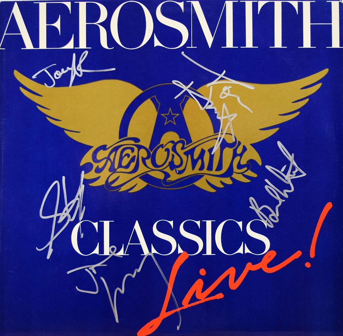 Aerosmith signed Classics Live! album | EstateSales.org