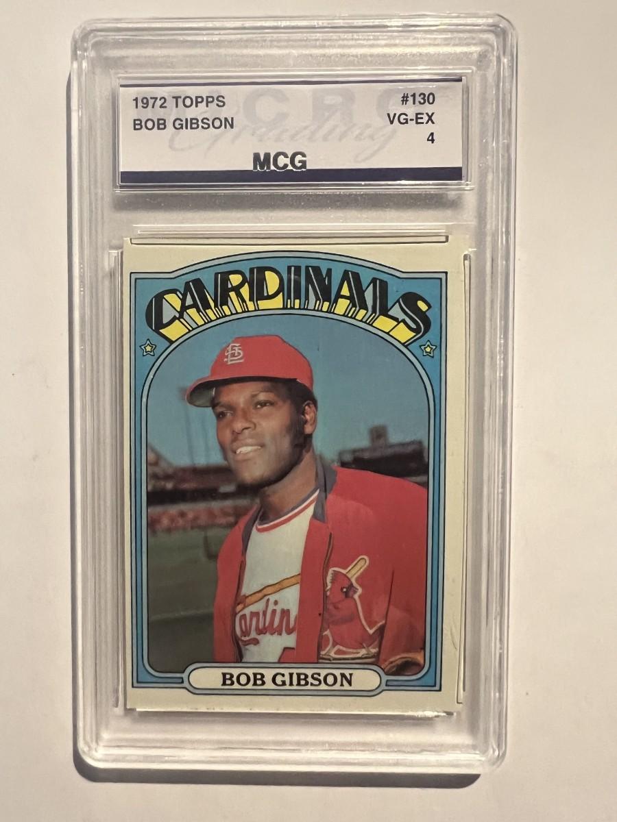 1972 Topps Bob Gibson baseball card | EstateSales.org