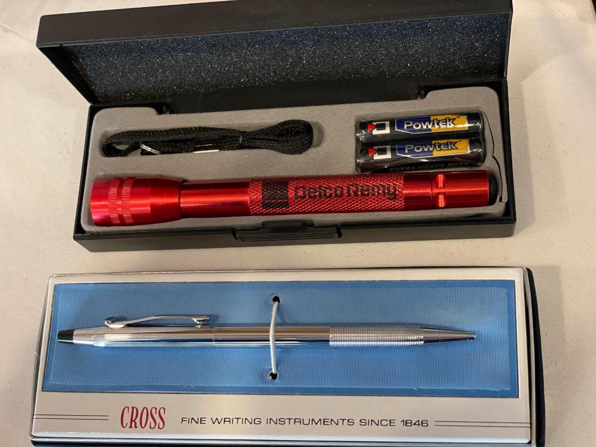 Delco Remy flashlight & Cross pen | EstateSales.org