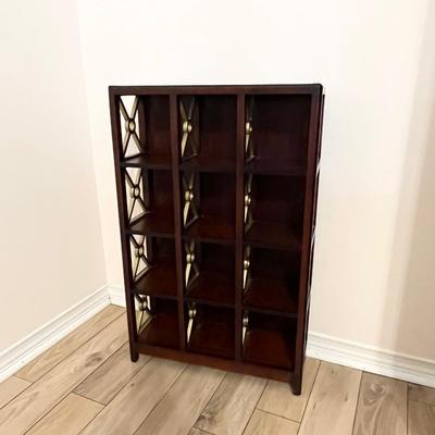 BOMBAY ~ CD Cabinet With Gold Metal Accents | EstateSales.org