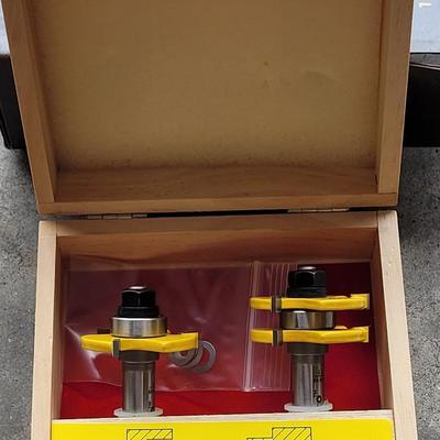 Yonico Tongue and Groove Router Bits Set for 3/4-Inch Stock 1/2-Inch ...