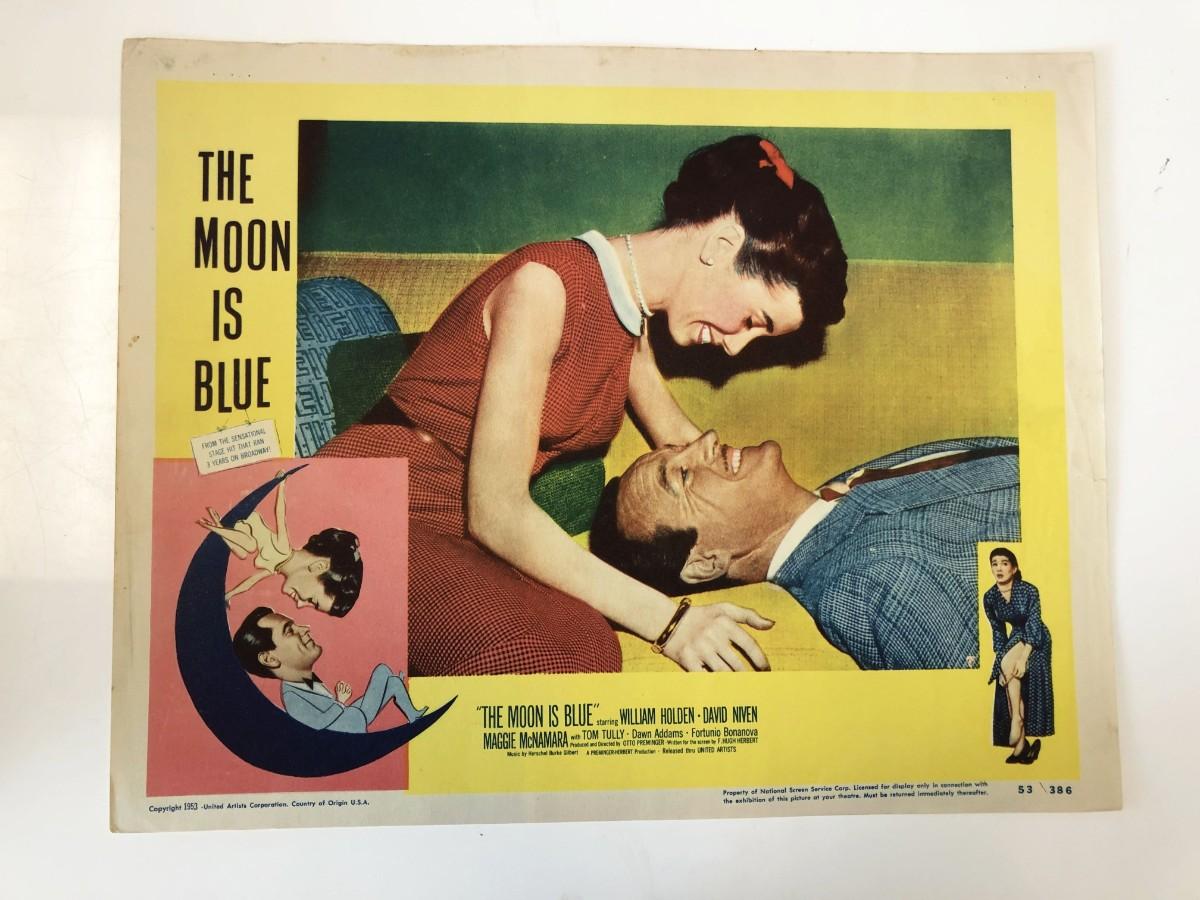 The Moon Is Blue original 1953 vintage lobby card | EstateSales.org