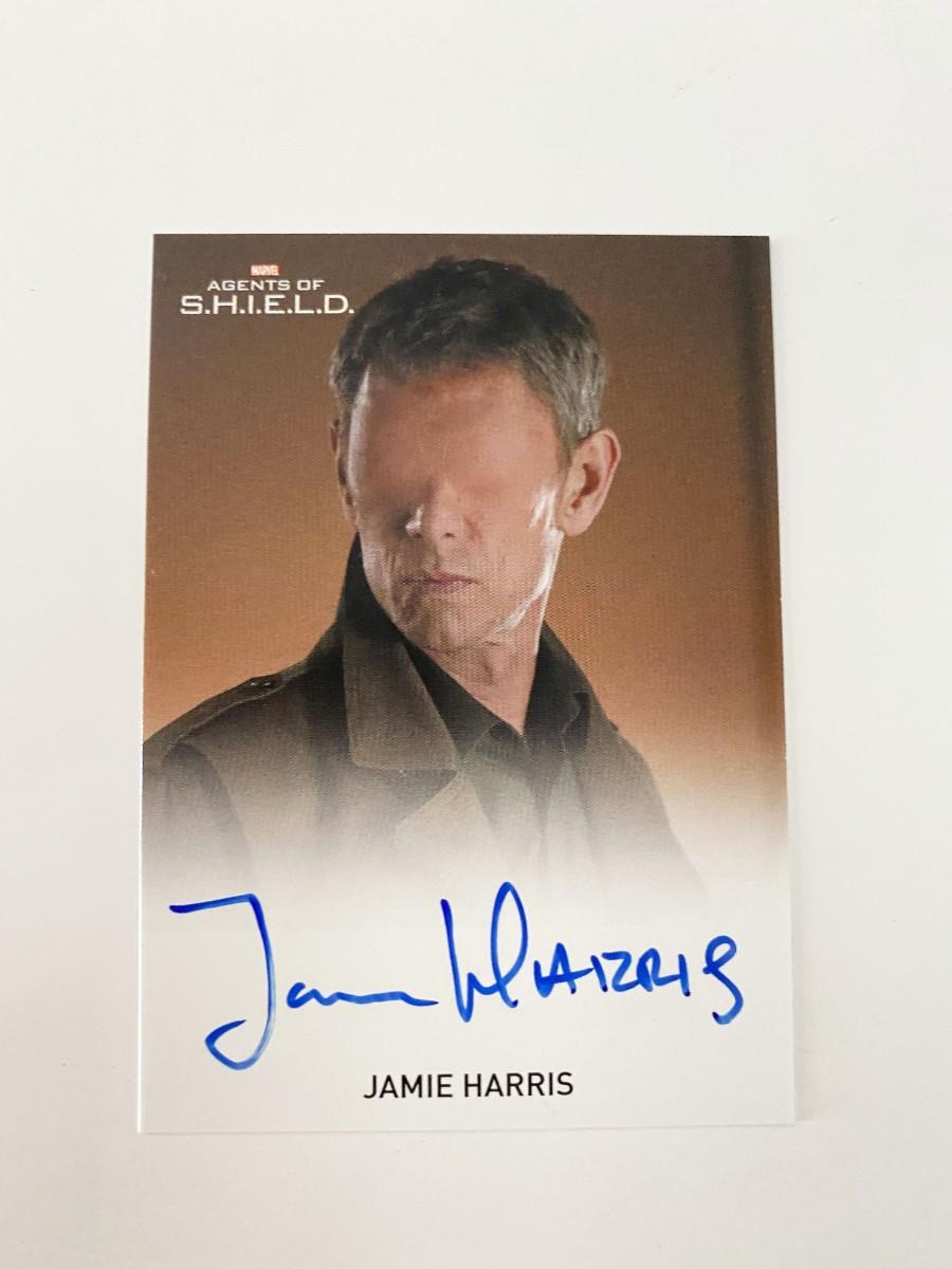 Agents of SHIELD Jamie Harris signed trading card | EstateSales.org