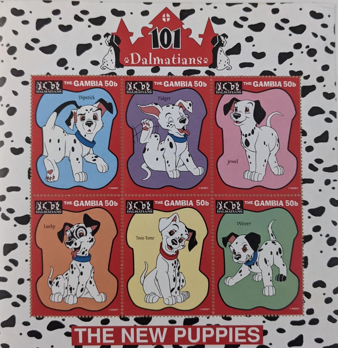 101 Dalmations Stamp Sheet - Gambia | EstateSales.org
