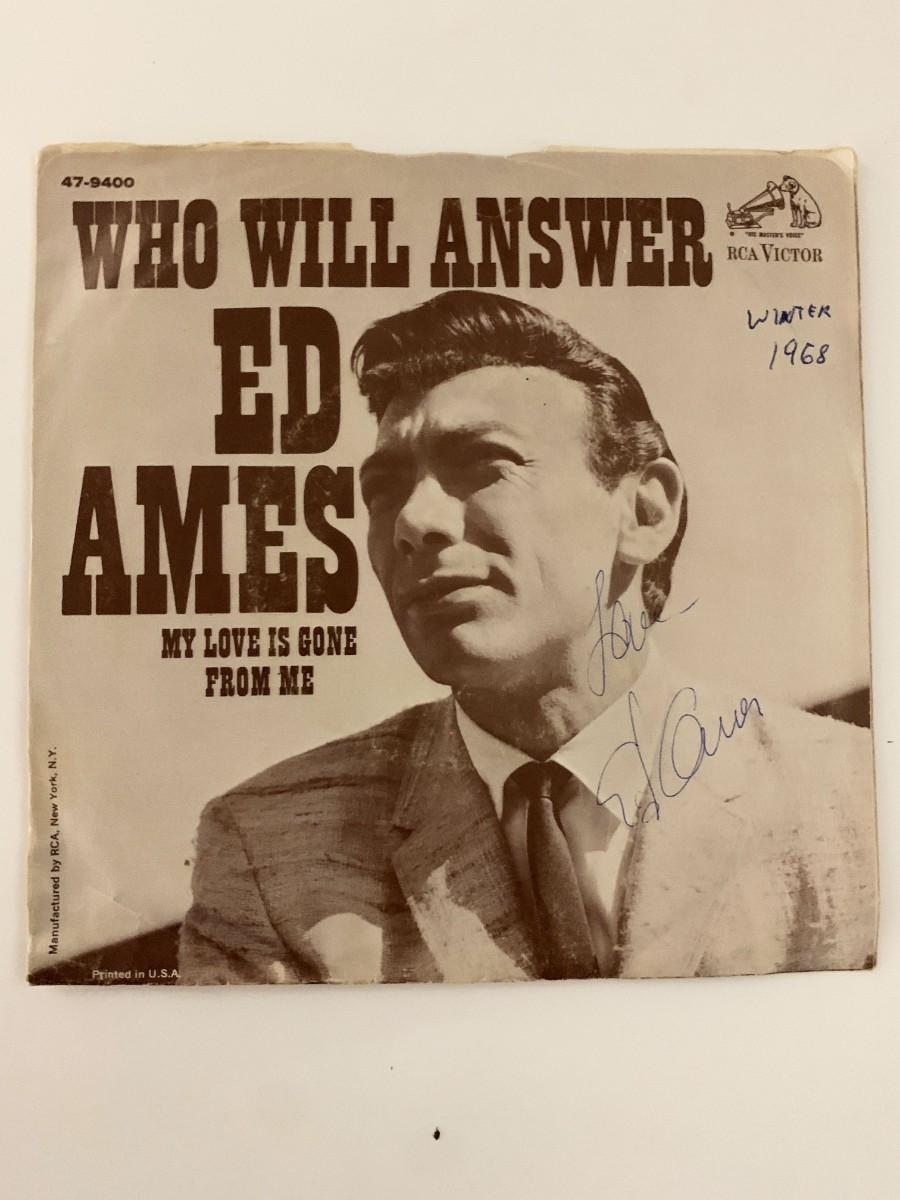 Ed Ames signed 45 RPM | EstateSales.org
