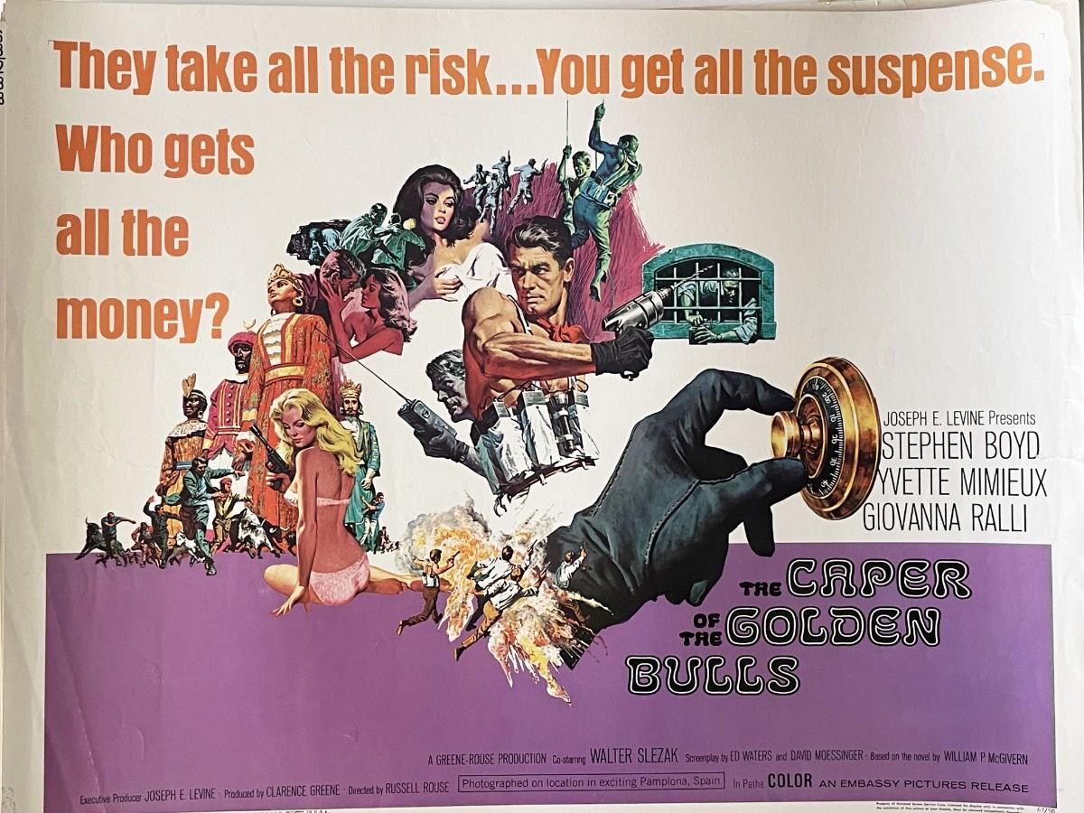 The Caper of the Golden Bulls 1967 vintage movie poster | EstateSales.org