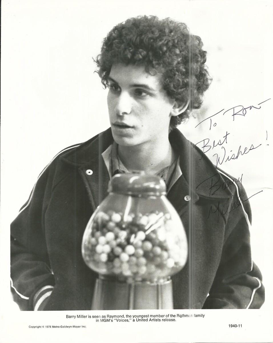 Voices Barry Miller Signed Movie Photo | EstateSales.org