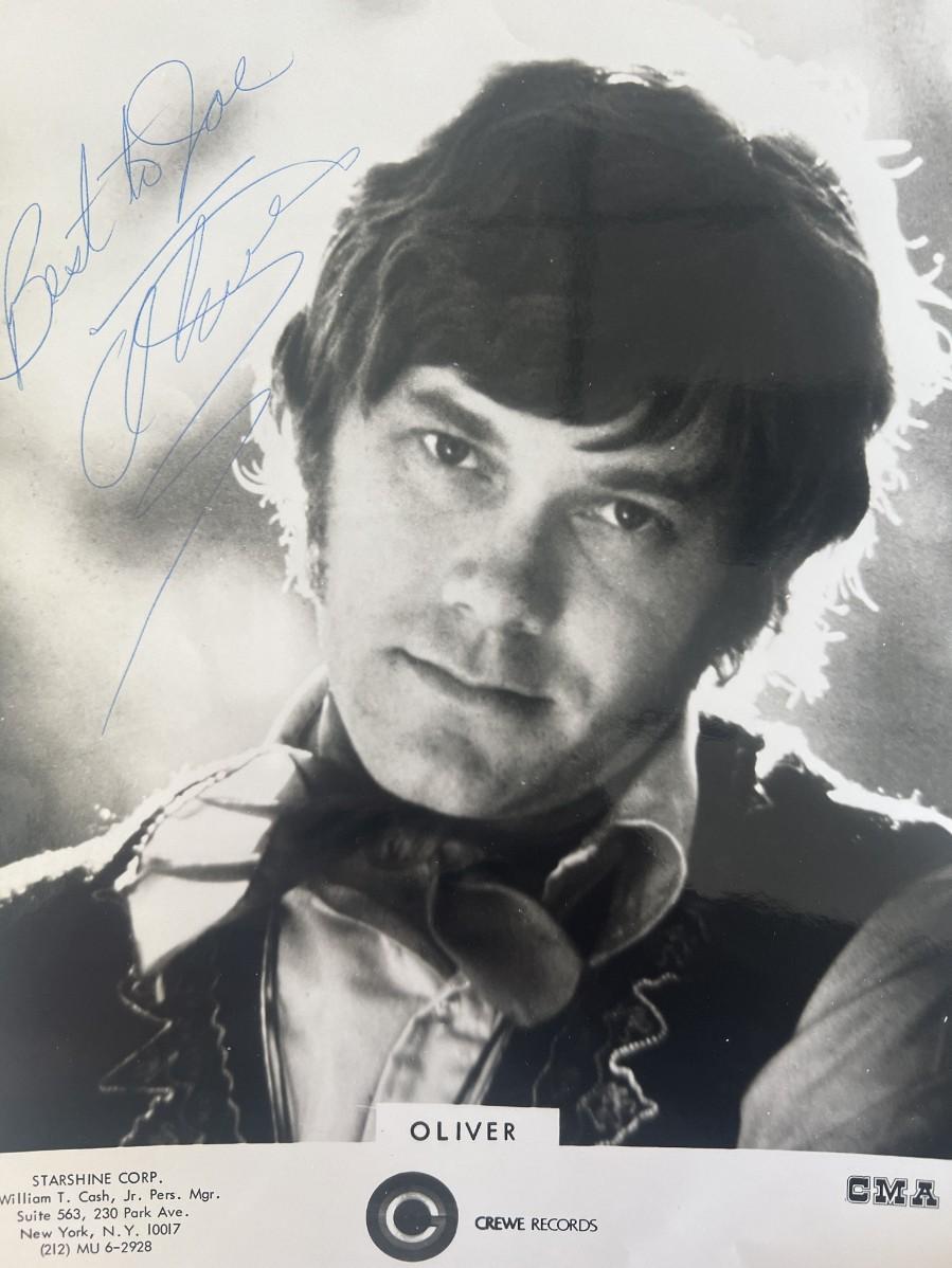 Pop singer Oliver signed photo | EstateSales.org
