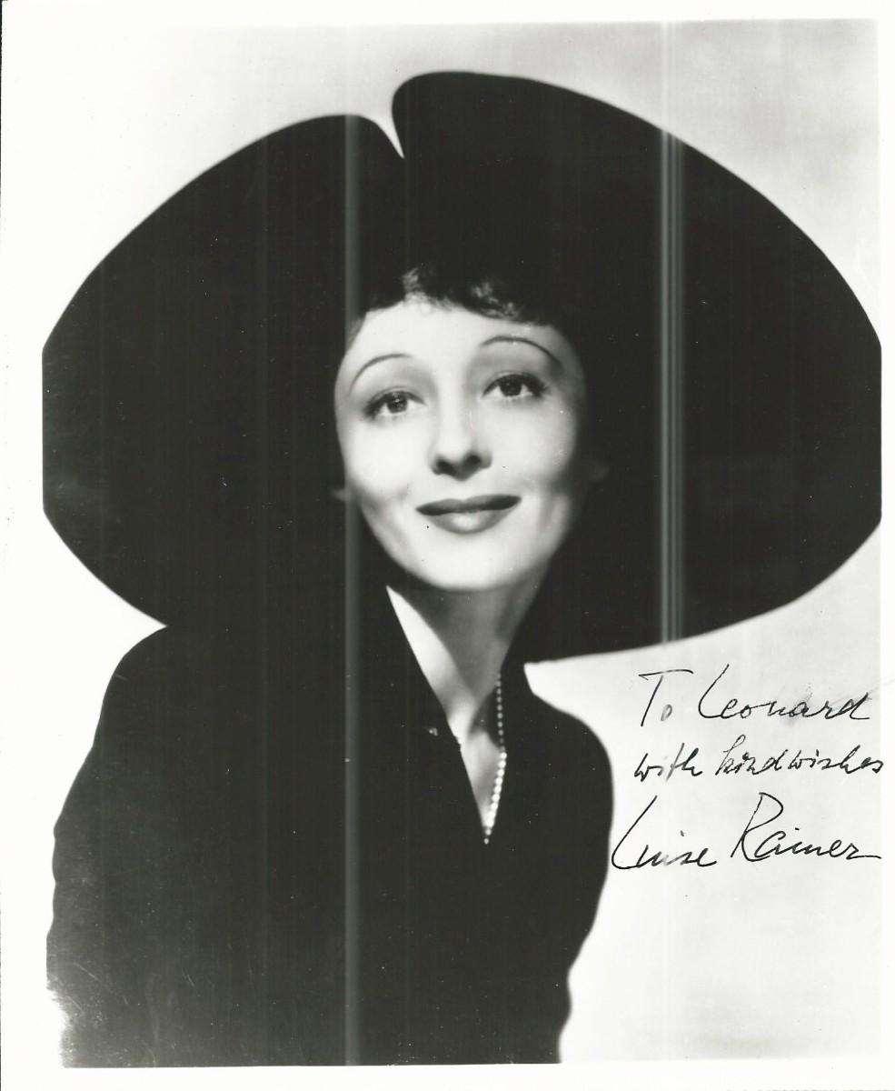 Luise Rainer Signed Photo | EstateSales.org
