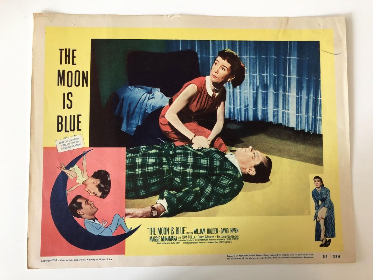 The Moon Is Blue original 1953 vintage lobby card | EstateSales.org