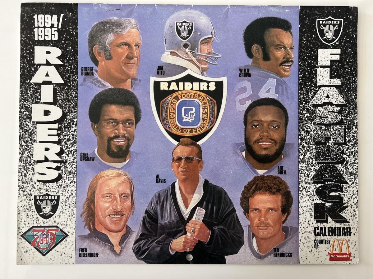 1994-1995 Oakland Raiders calendar | EstateSales.org