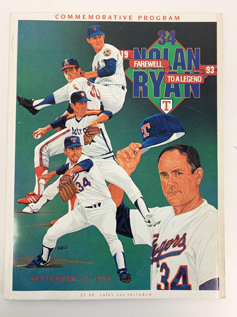 Nolan Ryan Commemorative Program September 12 1993 | EstateSales.org