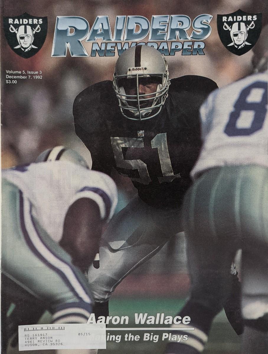 Raiders Newspaper Vol. 5 Issue 3 December 1992 Aaron Wallace ...