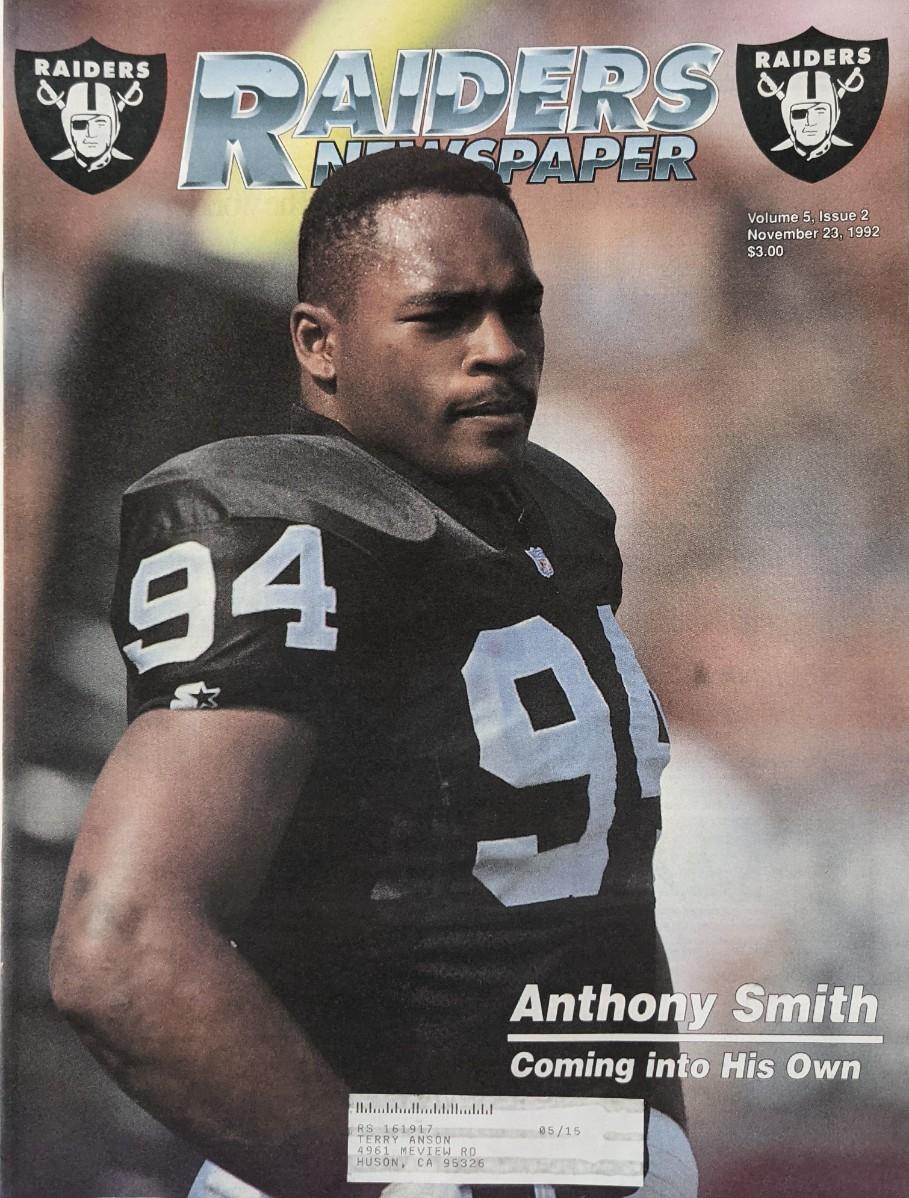 Raiders Newspaper Vol. 5 Issue 2 November 1992 Anthony Smith ...