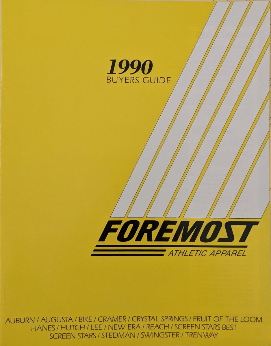 Foremost Athletic Apparel Magazine 1990 Buyers Guide | EstateSales.org