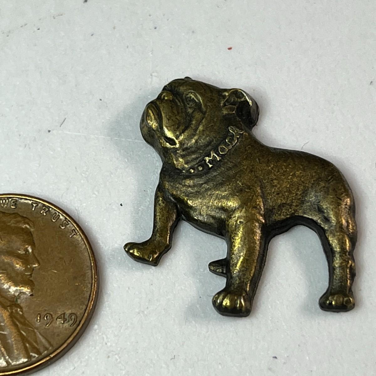 MACK BRONZE BULLDOG MEDALLION 1” TALL | EstateSales.org