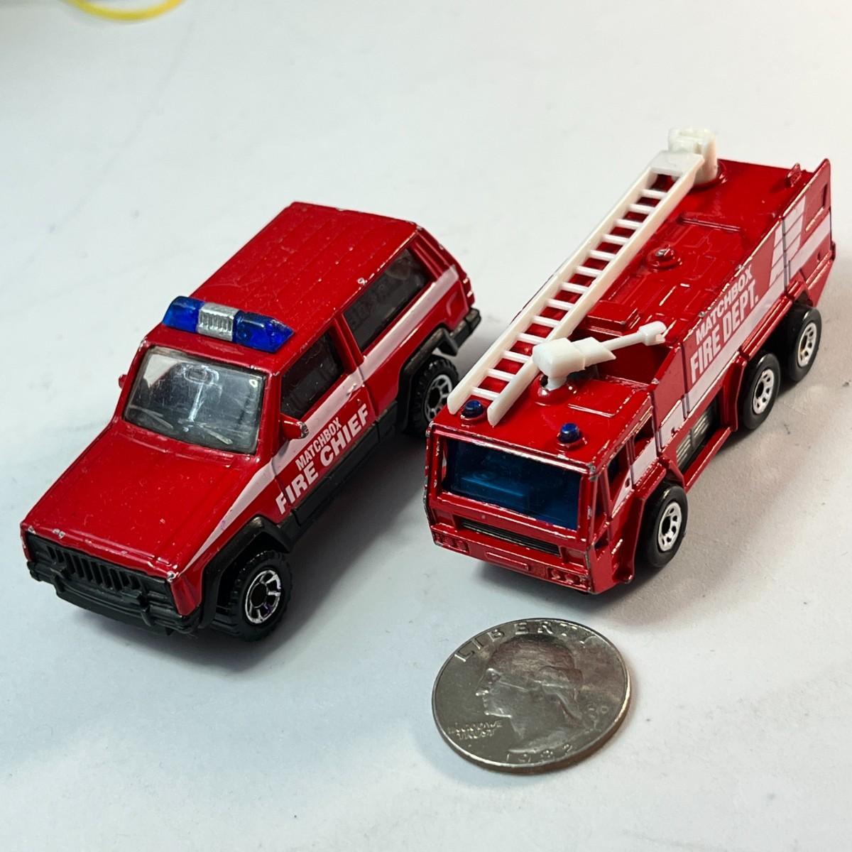 TOY MATCHBOX FIRE TRUCK, CHIEF’S CAR | EstateSales.org