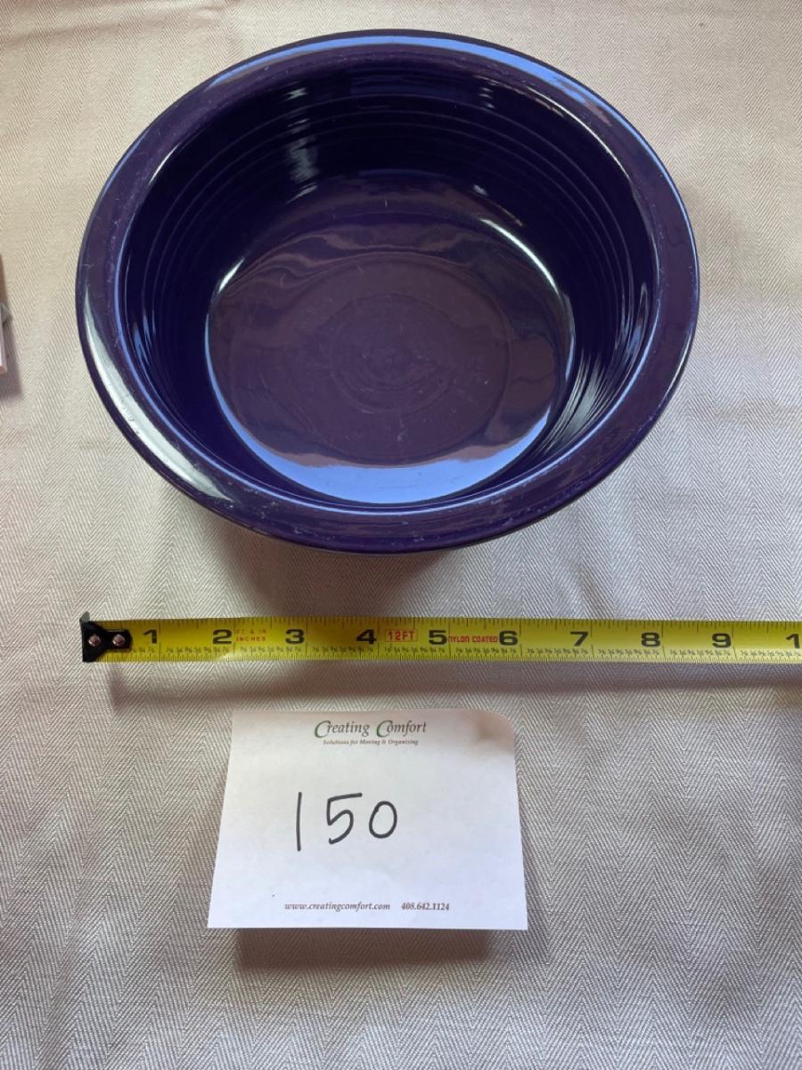 Fiesta Cobalt serving bowl | EstateSales.org