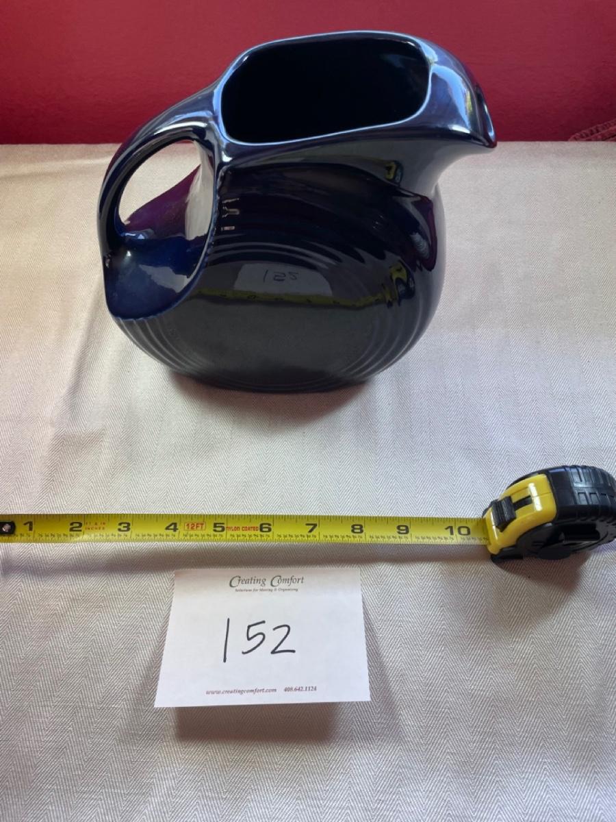 Fiesta Cobalt pitcher | EstateSales.org
