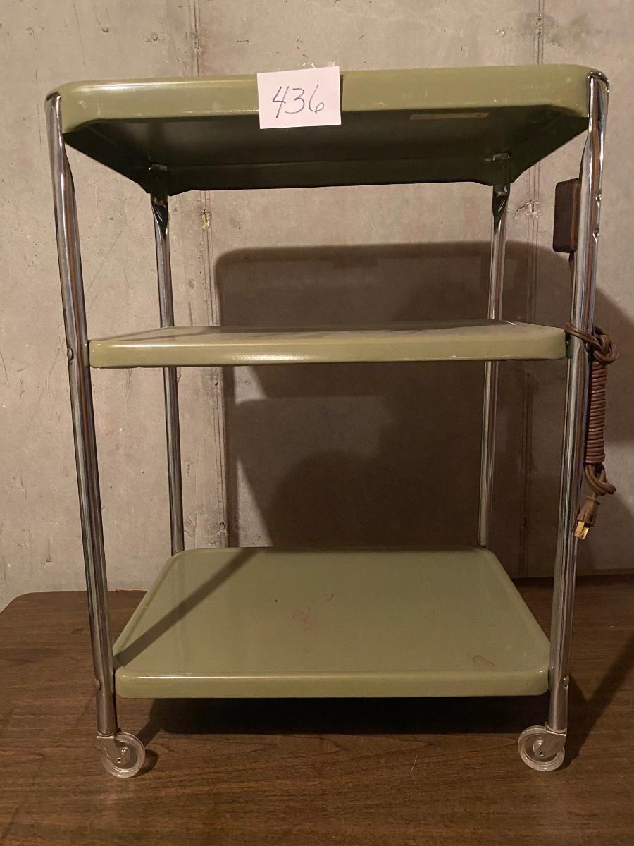 Vintage Avocado Kitchen Cart | EstateSales.org
