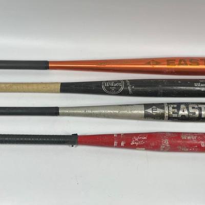 Lot of 4 Softball Little League Bats | EstateSales.org