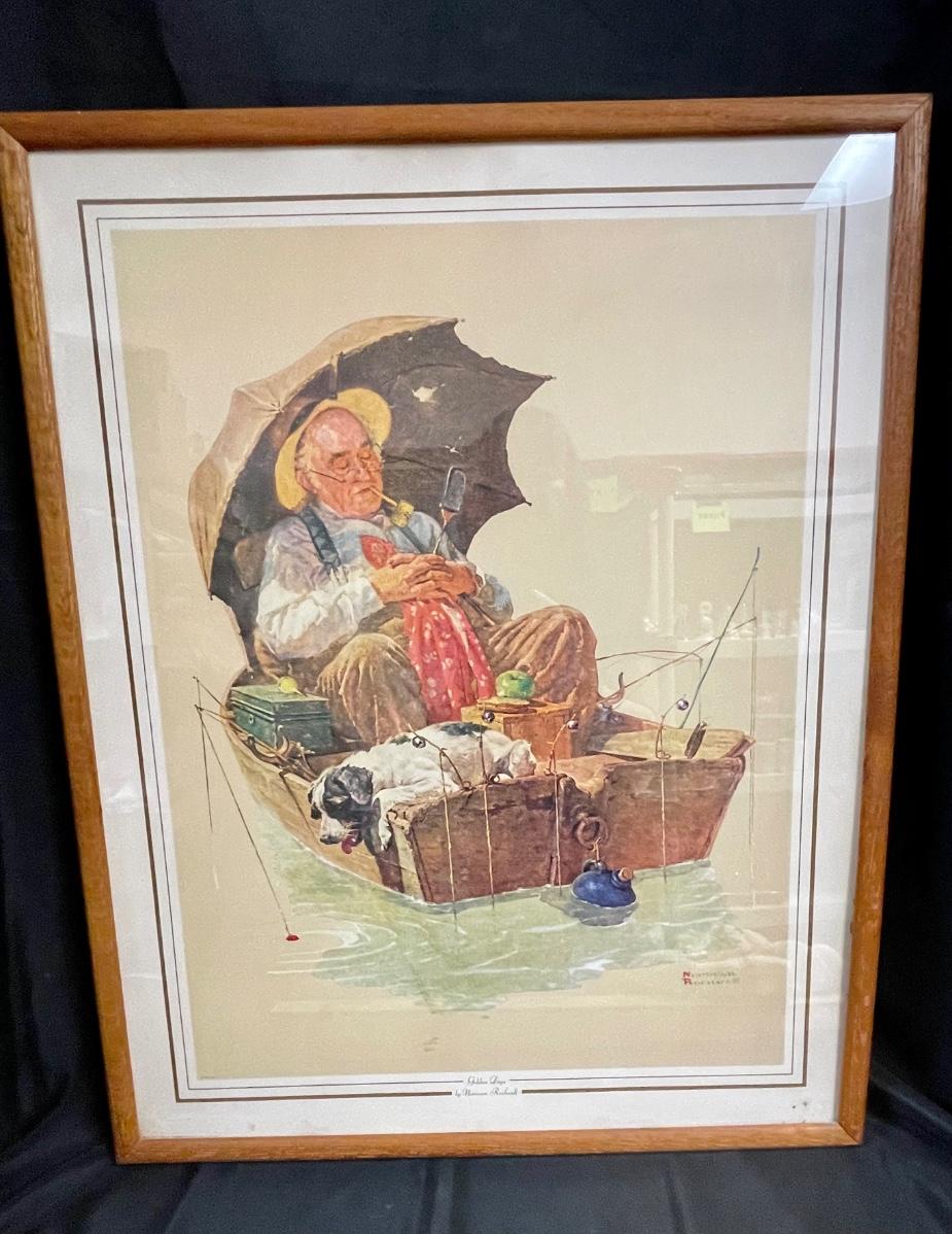 Pair of Framed Norman Rockwell Art Print Posters | EstateSales.org