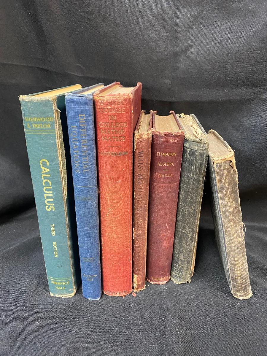 Mixed Lot of Antique & Vintage Advanced Mathematics Textbooks Math ...