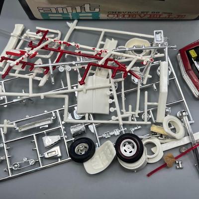 Vintage AMT 68 Chevrolet SS 396 Chevelle 1/25 Scale Racing Car ...