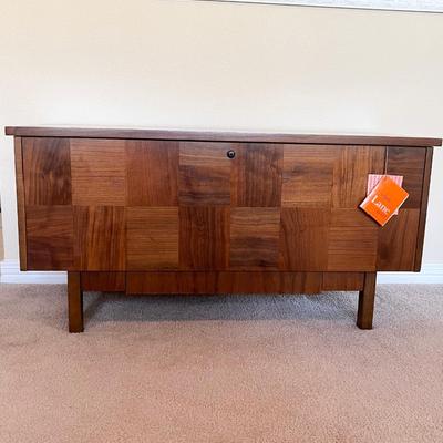 LANE ~ MCM Cedar & Walnut Hope Chest | EstateSales.org