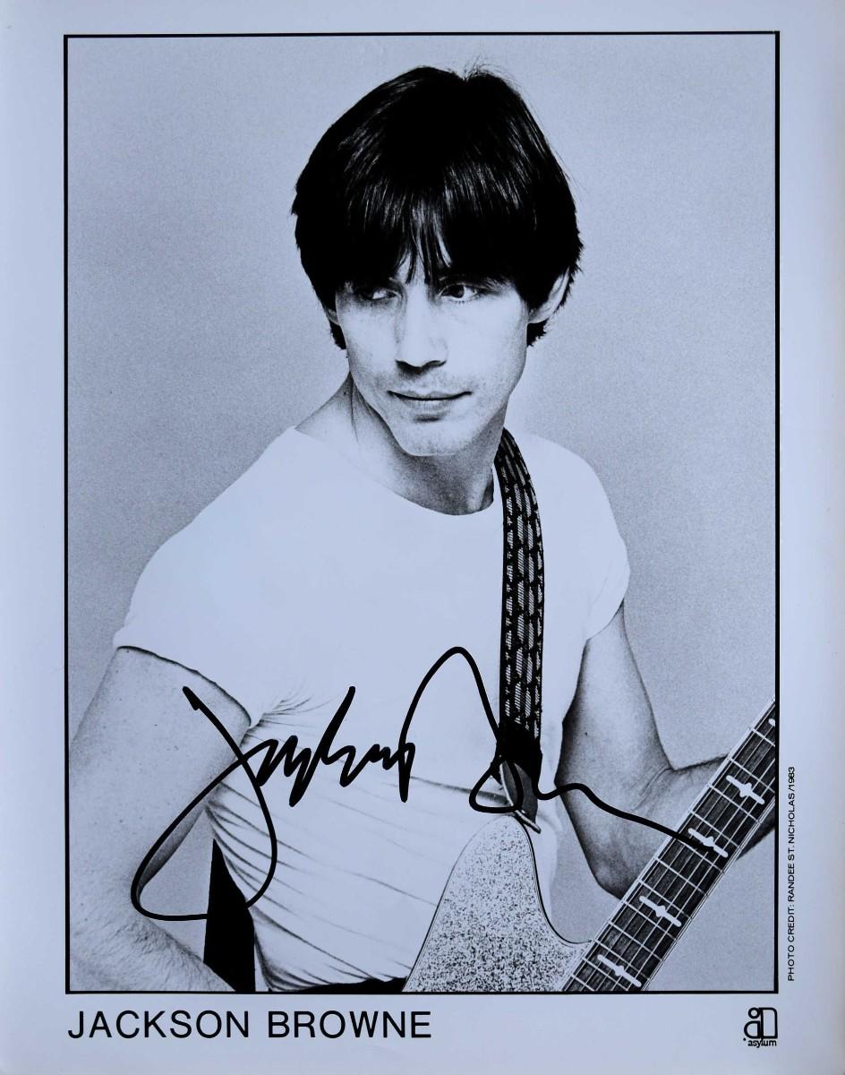 Jackson Browne signed photo | EstateSales.org
