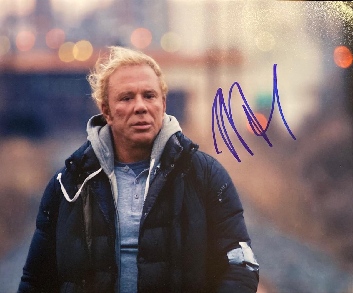 The Wrestler Mickey Rourke signed movie photo | EstateSales.org
