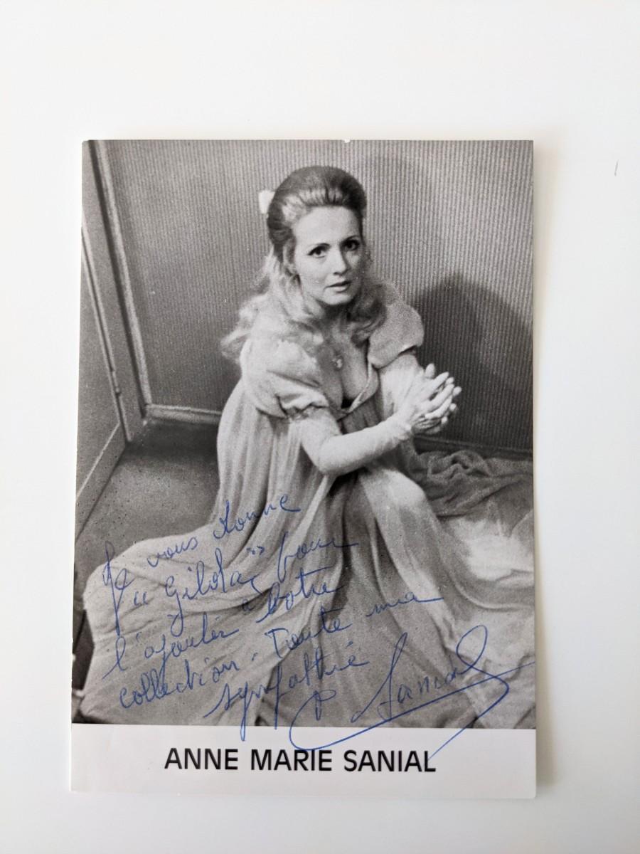 Anne-Marie Sanial signed photo | EstateSales.org