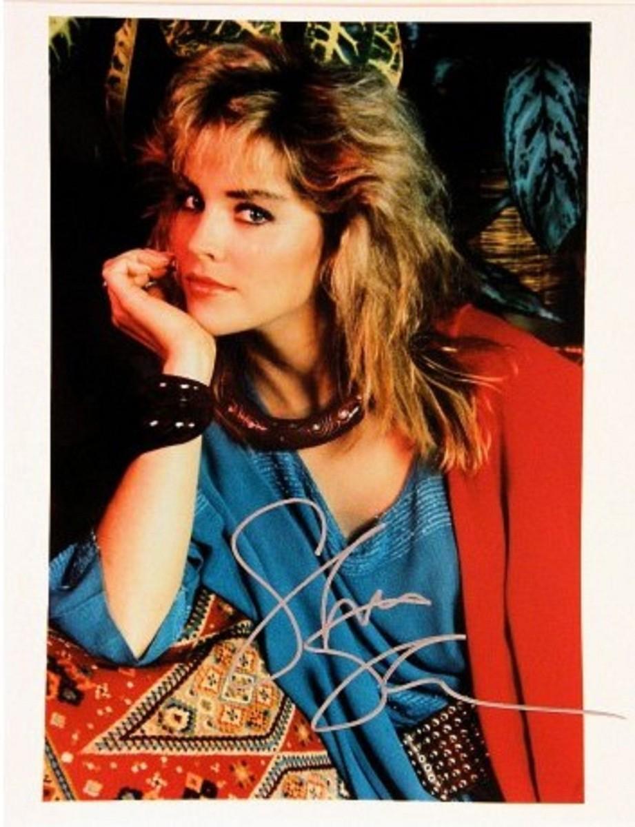 Sharon Stone signed portrait photo | EstateSales.org