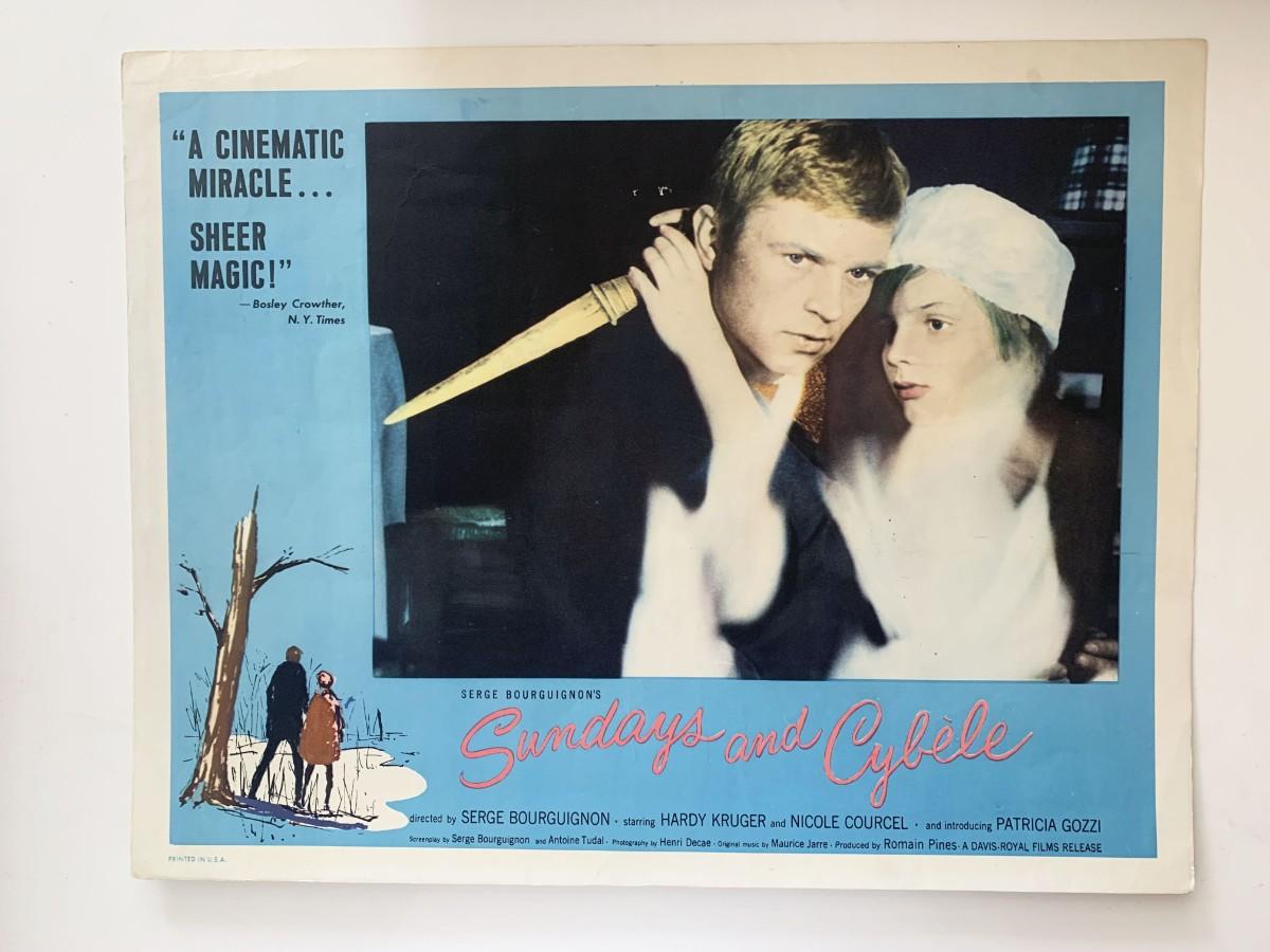 Sundays and Cybele original 1962 vintage lobby card | EstateSales.org