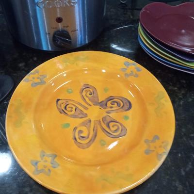 SMALLER CROCK POT, COLORFUL BOWLS AND HEART SHAPED PLATES AND MORE ...