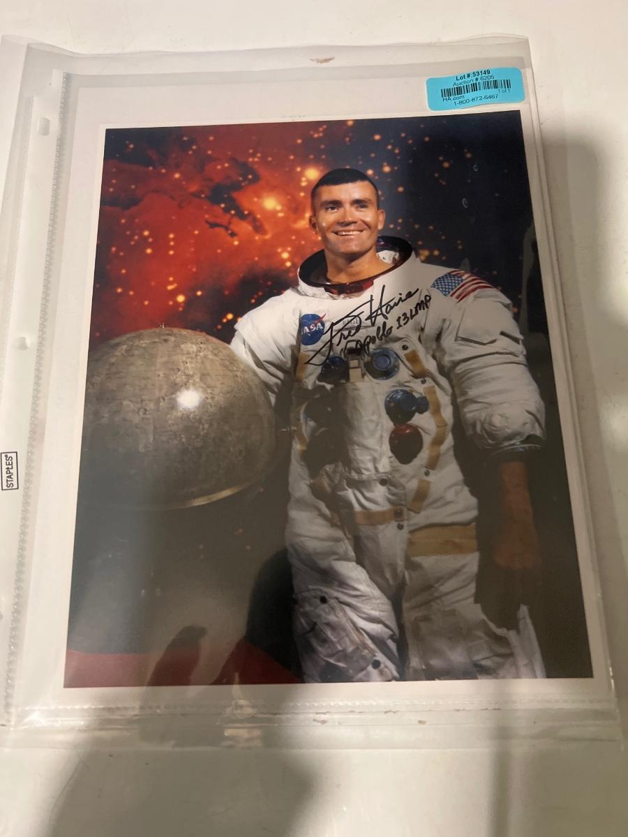 Fred Haise signed photo | EstateSales.org