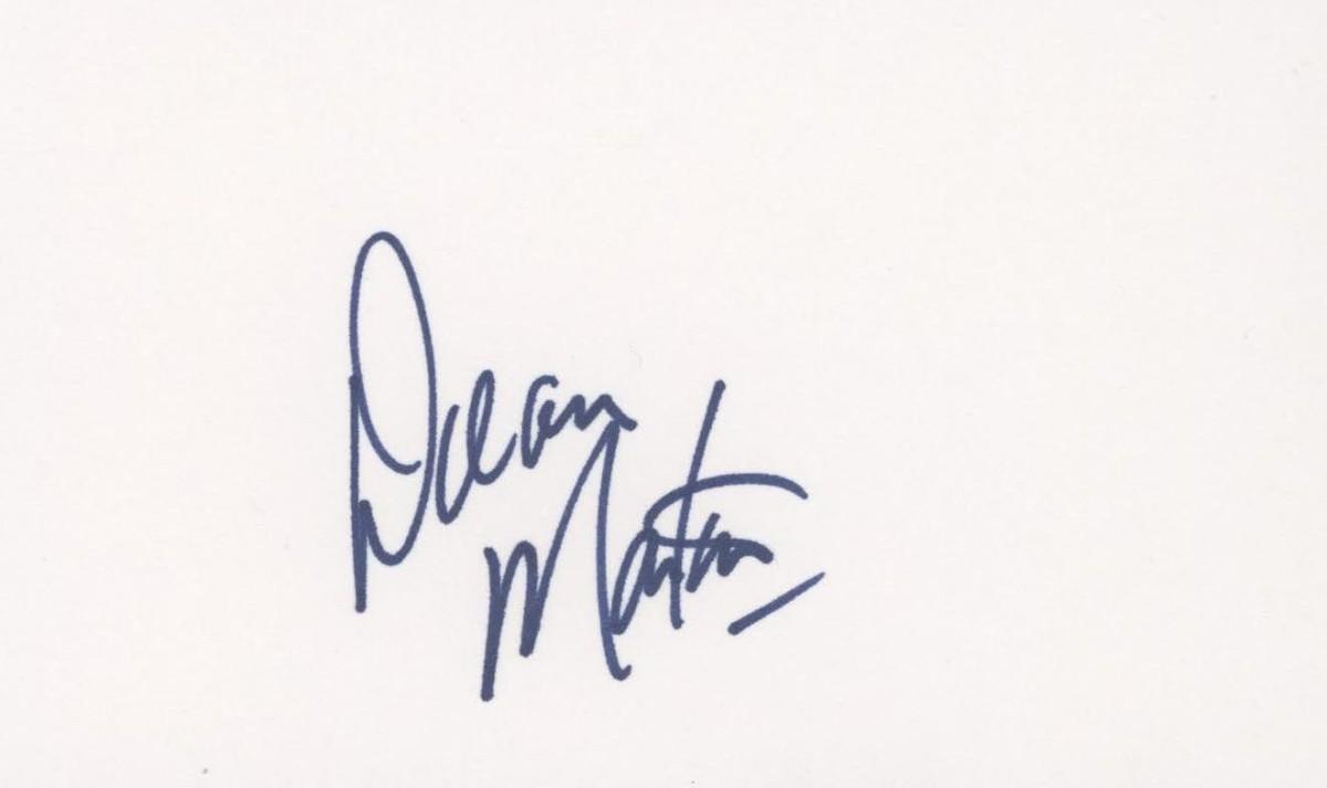 Dean Martin signature cut. GFA Authenticated | EstateSales.org