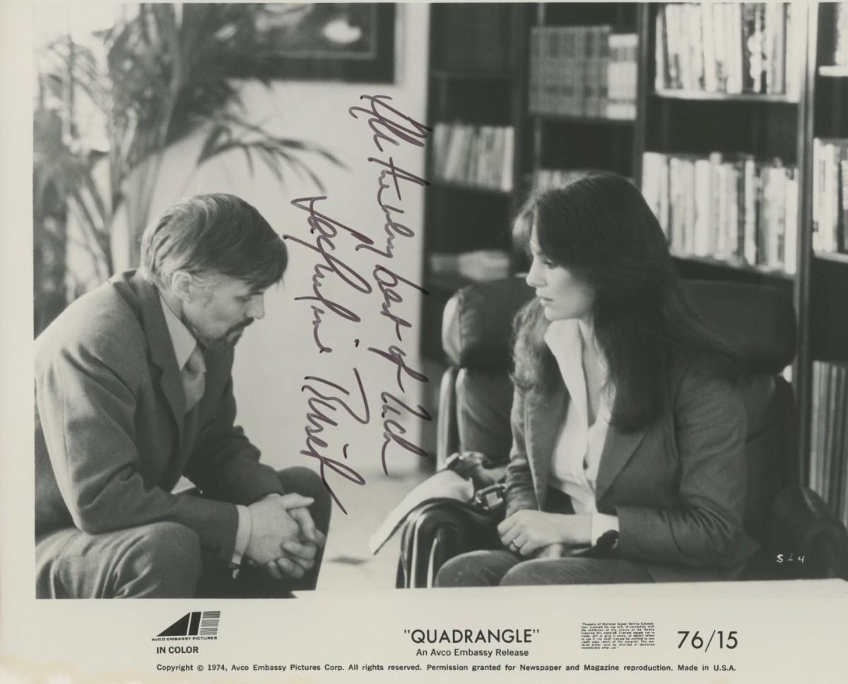 Quadrangle (Secrets) Jaqueline Bisset signed movie photo | EstateSales.org