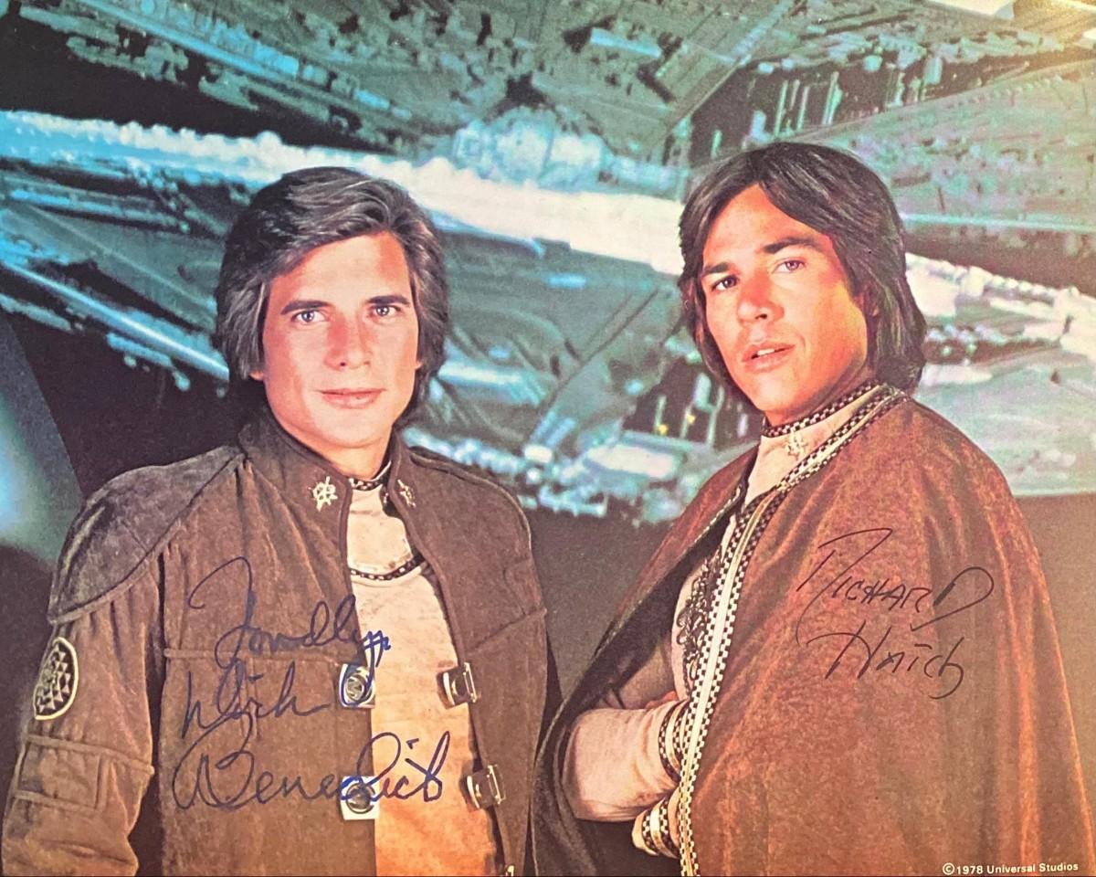 Battlestar Galactica Dirk Benedict and Richard Hatch signed photo ...