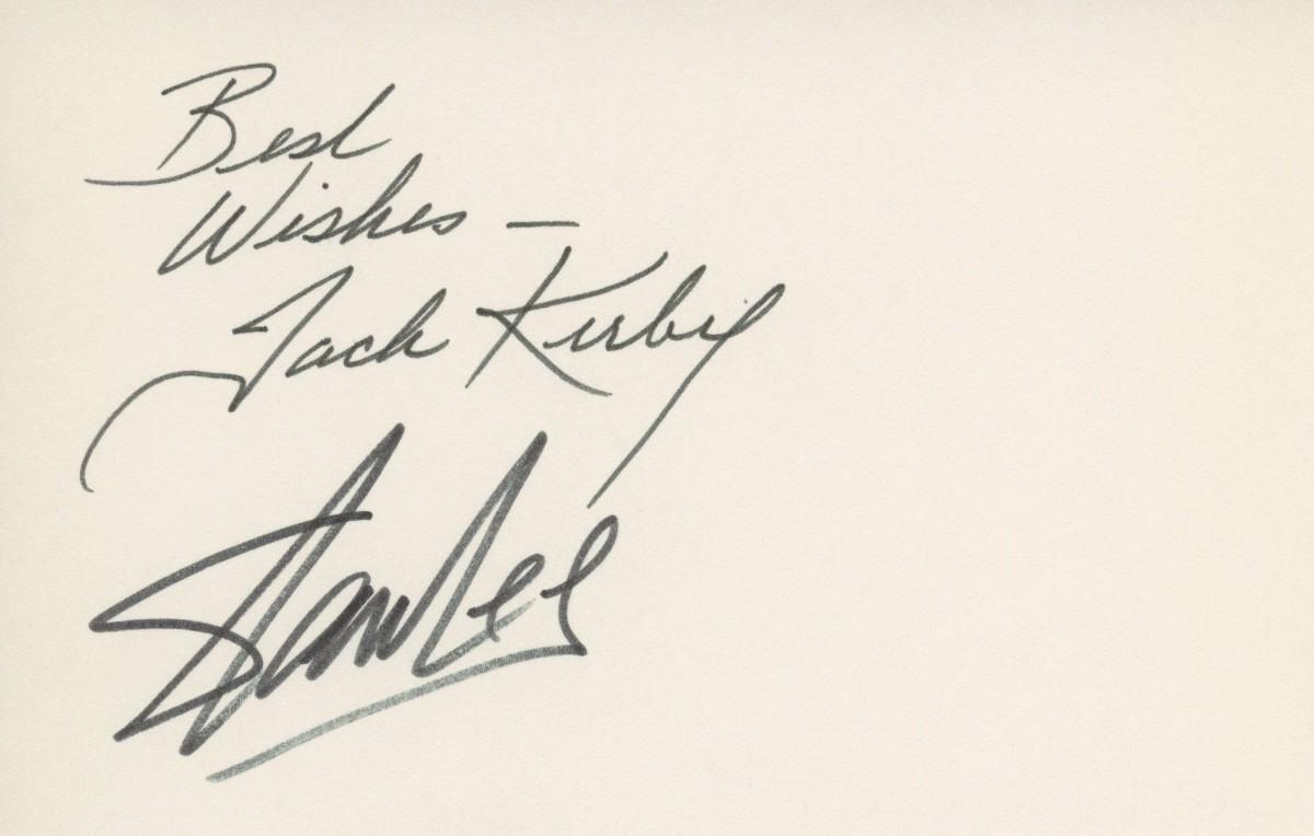 Stan Lee and Jack Kirby signature cut | EstateSales.org