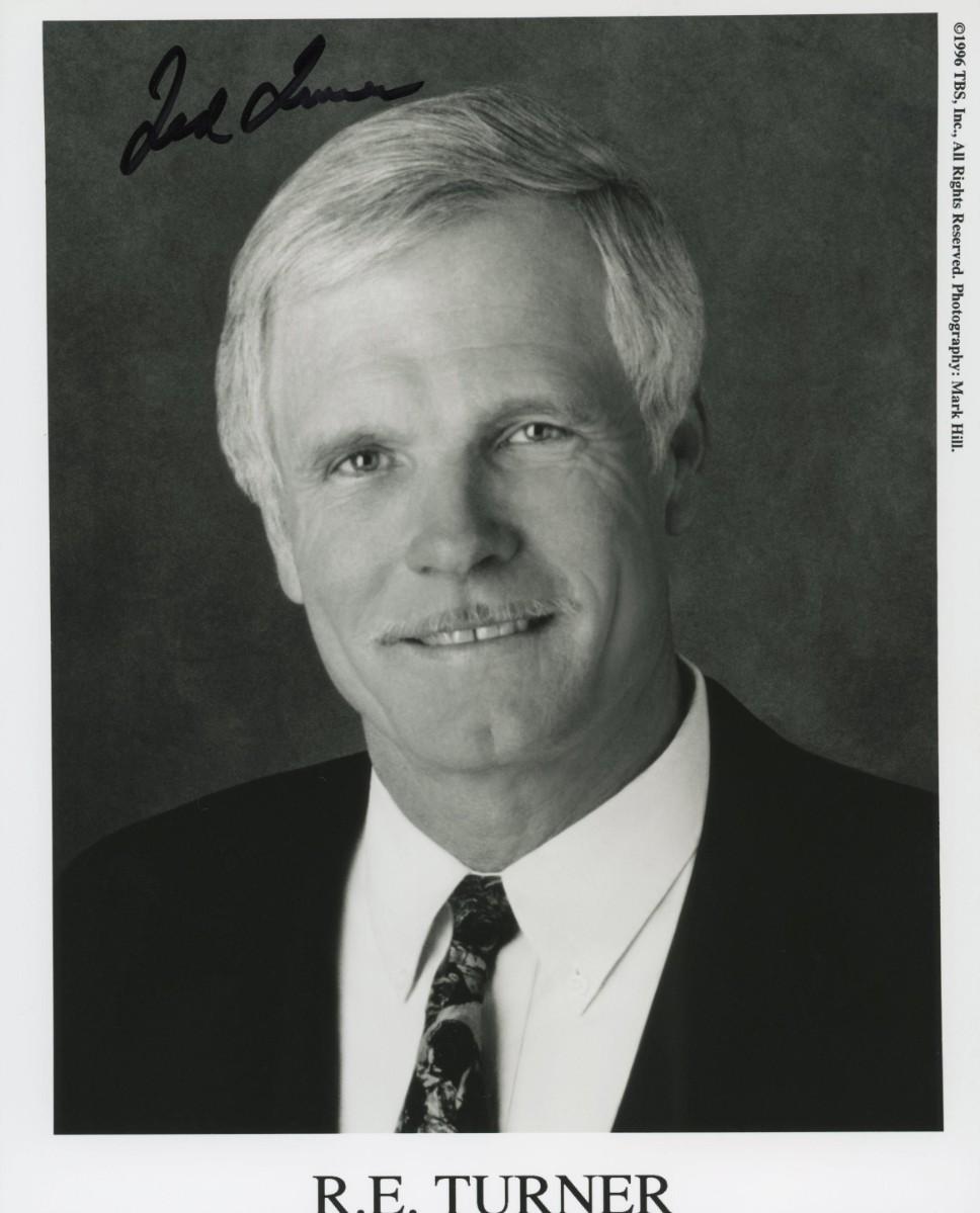 Ted Turner signed photo. | EstateSales.org