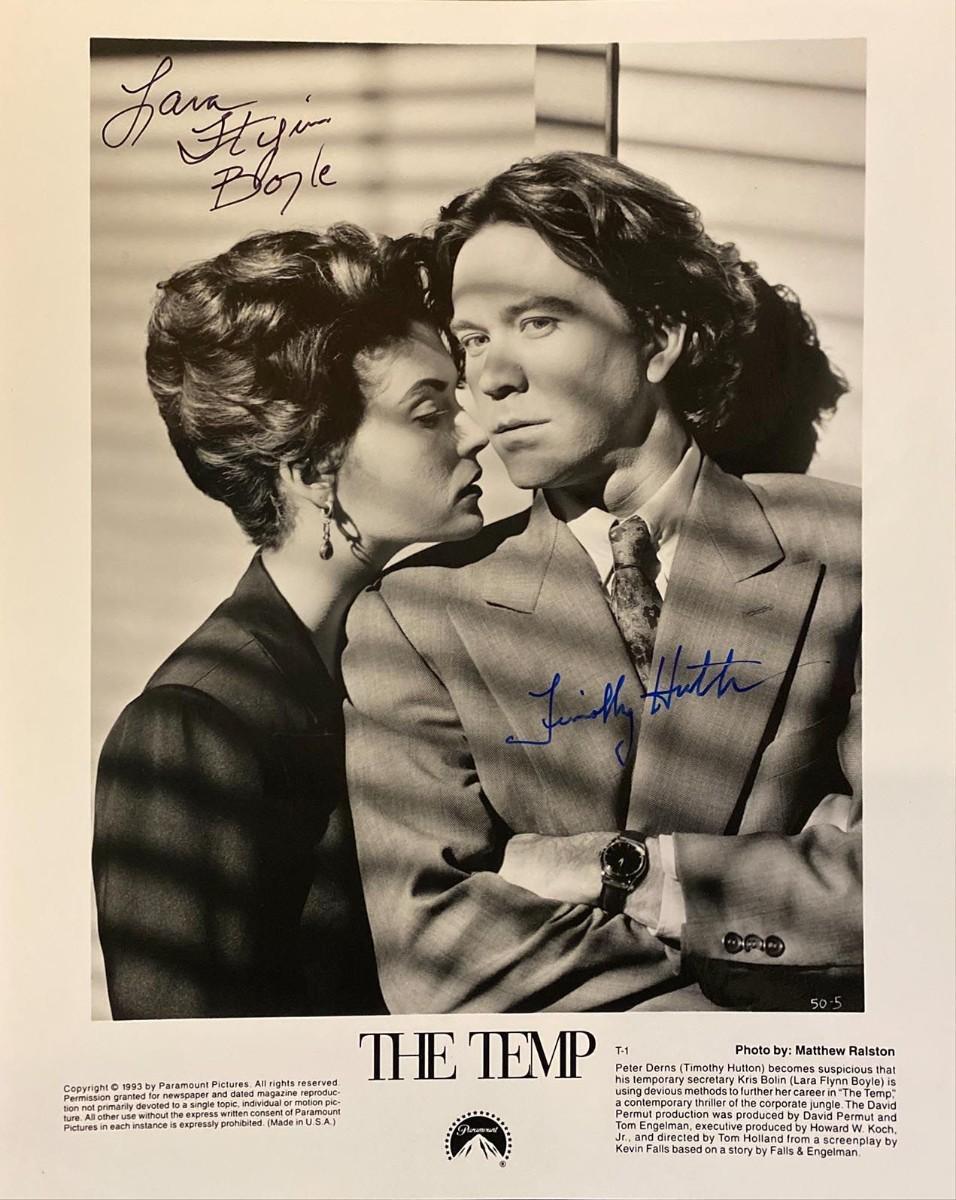 The Temp Lara Flynn Boyle and Timothy Hutton signed movie photo ...