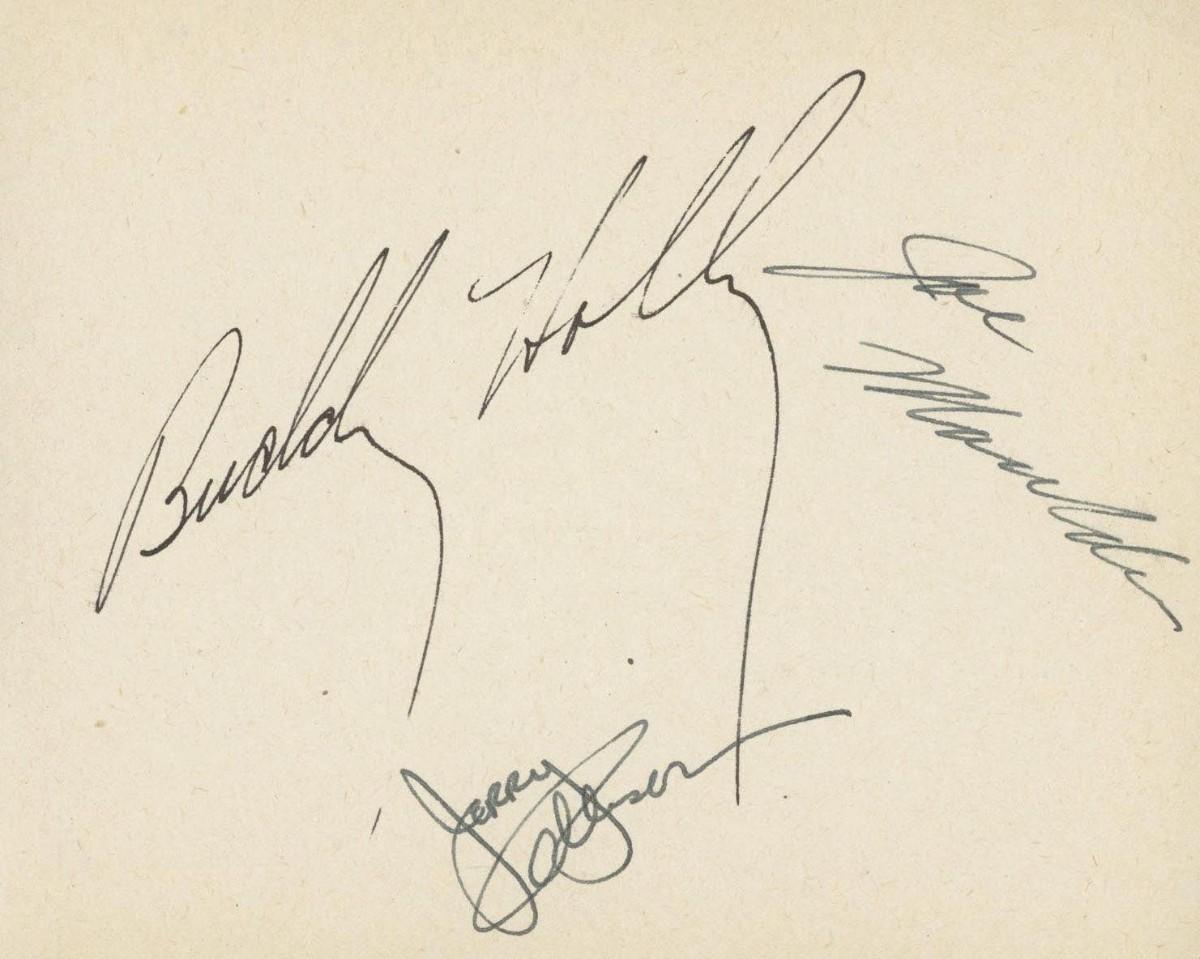 Buddy Holly signature cut. GFA Authenticated | EstateSales.org
