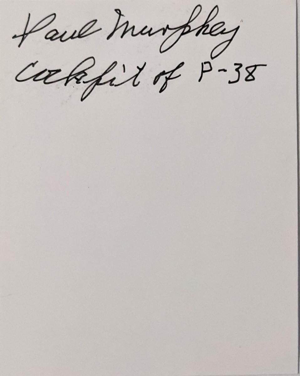 Co-Pilot Paul Murphy Signed Photo | EstateSales.org