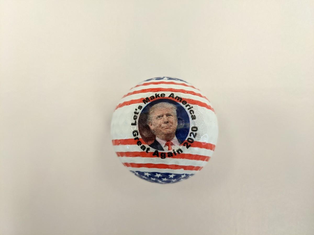 Donald Trump MAGA Golf Ball - Red White and Blue | EstateSales.org