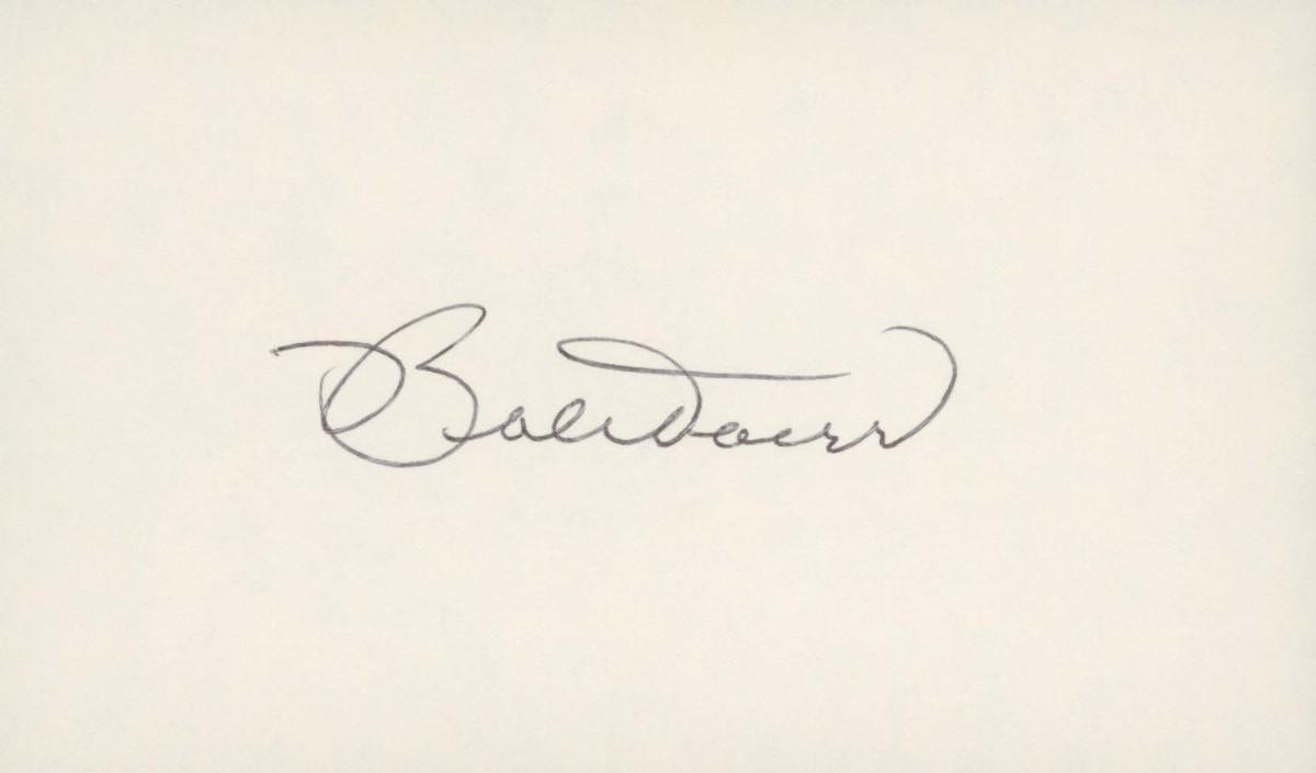 Bobby Doerr original signature cut | EstateSales.org