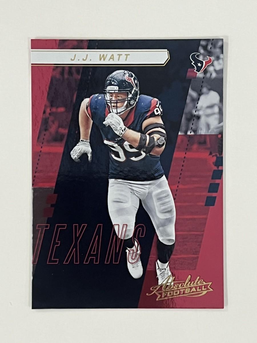 Houston Texans J.J. Watt 2017 Panini Absolute Football #80 trading card ...